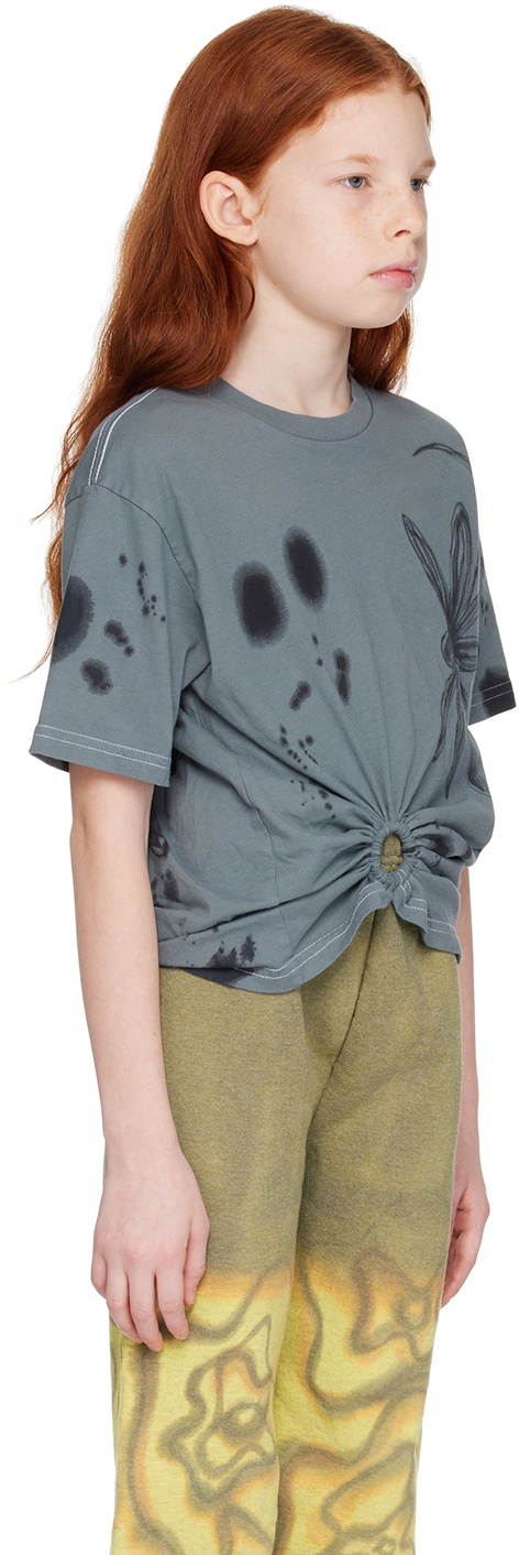 Collina Strada SSENSE Exclusive Kids Gray Flower Burst T-Shirt Collina ...