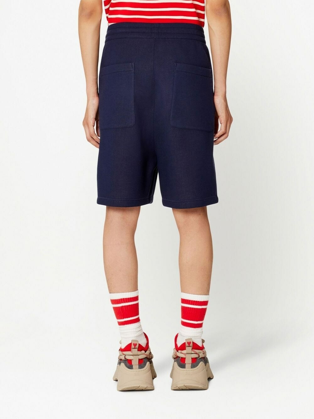 AMI PARIS - Wool Blend Trackshorts AMI