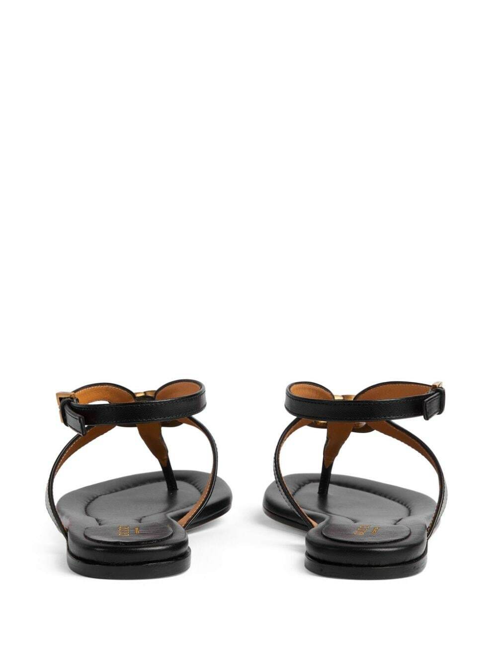 GUCCI - Gg Marmont Leather Sandals Gucci