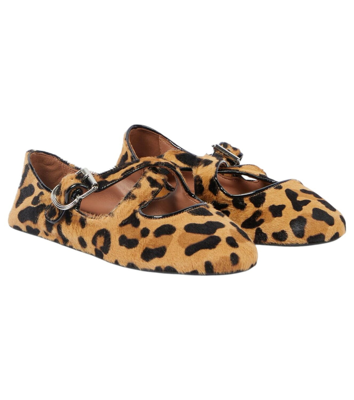 Alaïa Leopard-print ballet flats ALAÏA
