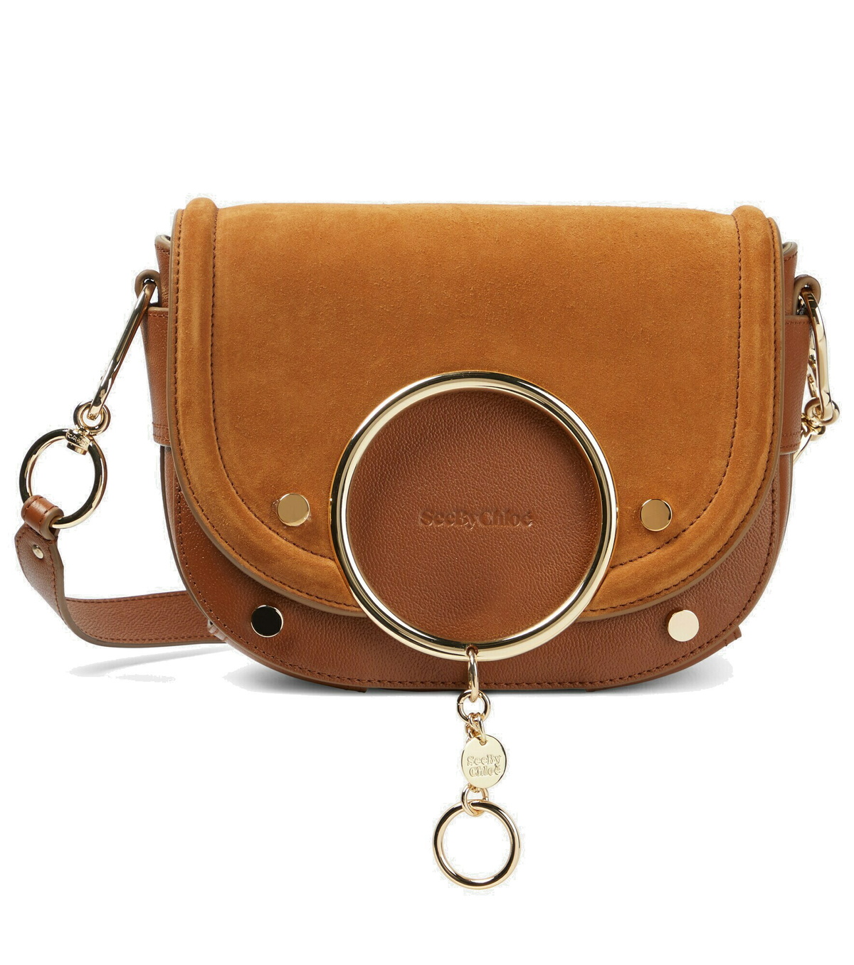 See By Chloe - Mara suede and leather crossbody bag See by Chloe