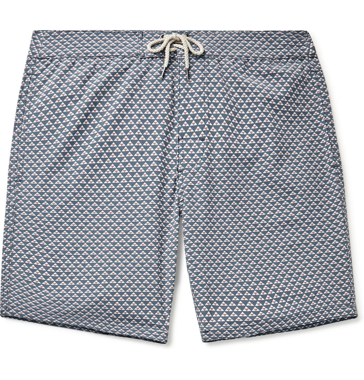 Faherty - Classic Mid-Length Printed Swim Shorts - Gray Faherty