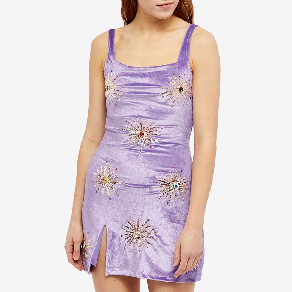 Oceanus Women's Callie Dress in Lilac Oceanus