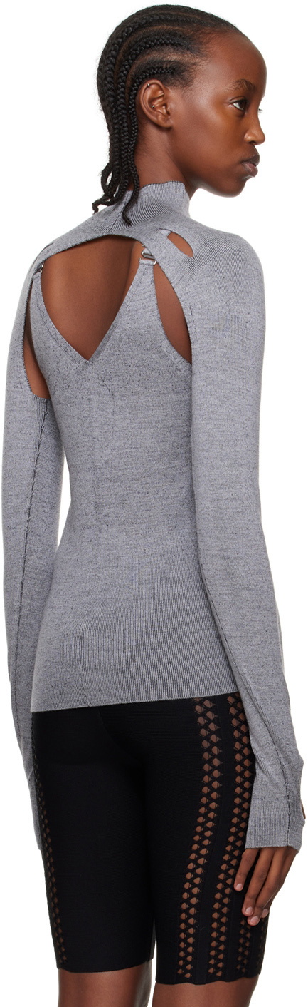 Dion Lee Gray Skivvy Turtleneck & Tank Top Set Dion Lee