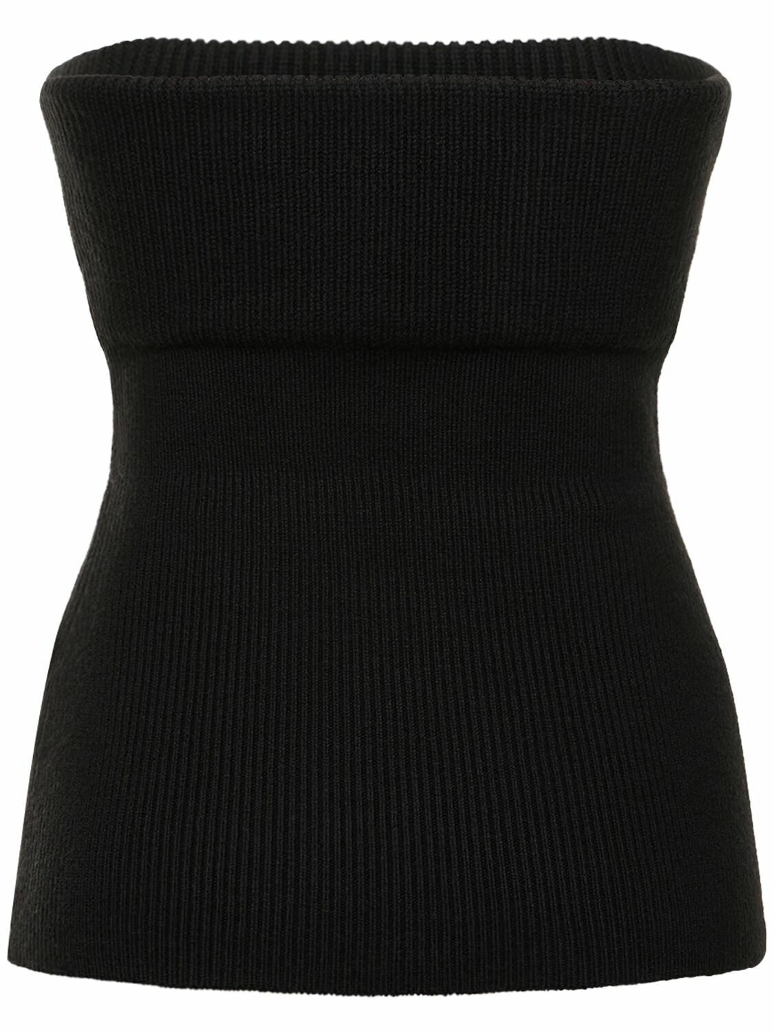 ALEXANDER WANG - Ribbed Wool Tube Top Alexander Wang