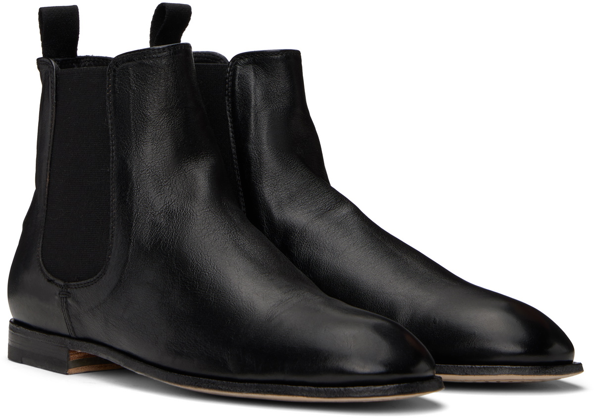 Officine Creative Black Solitude 004 Chelsea Boots Officine Creative