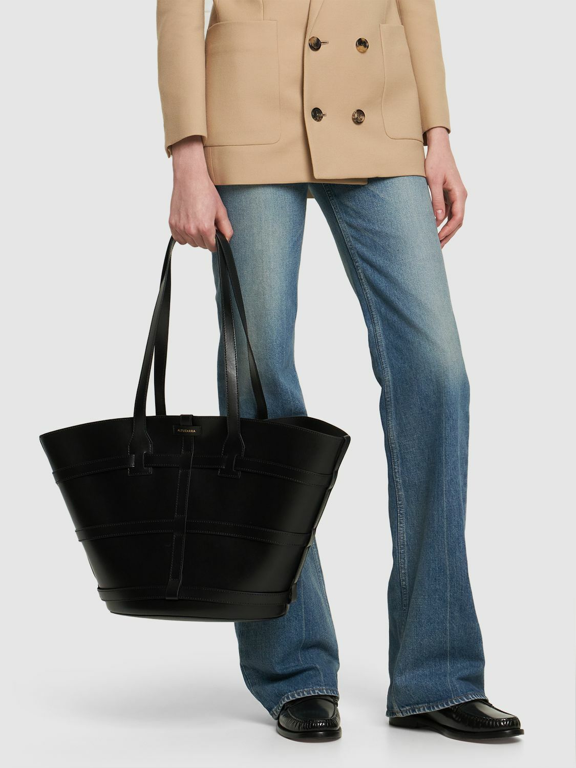 ALTUZARRA - Large Park Place Leather Shoulder Bag Altuzarra