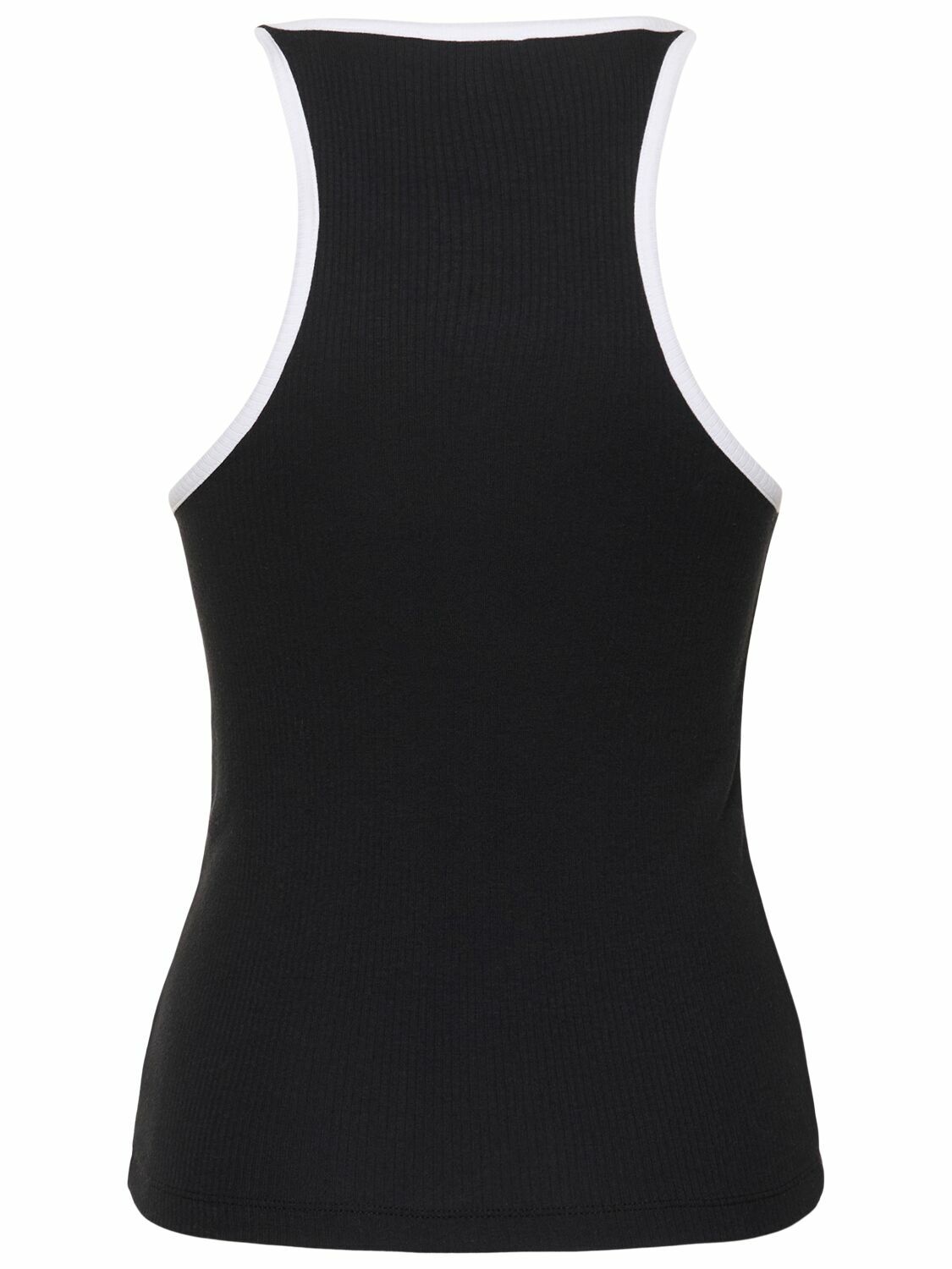 SPORTY & RICH Ribbed Cotton Tank Top Sporty & Rich