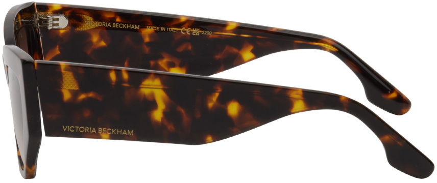 Victoria Beckham Tortoiseshell Sculptural Sunglasses Victoria Beckham