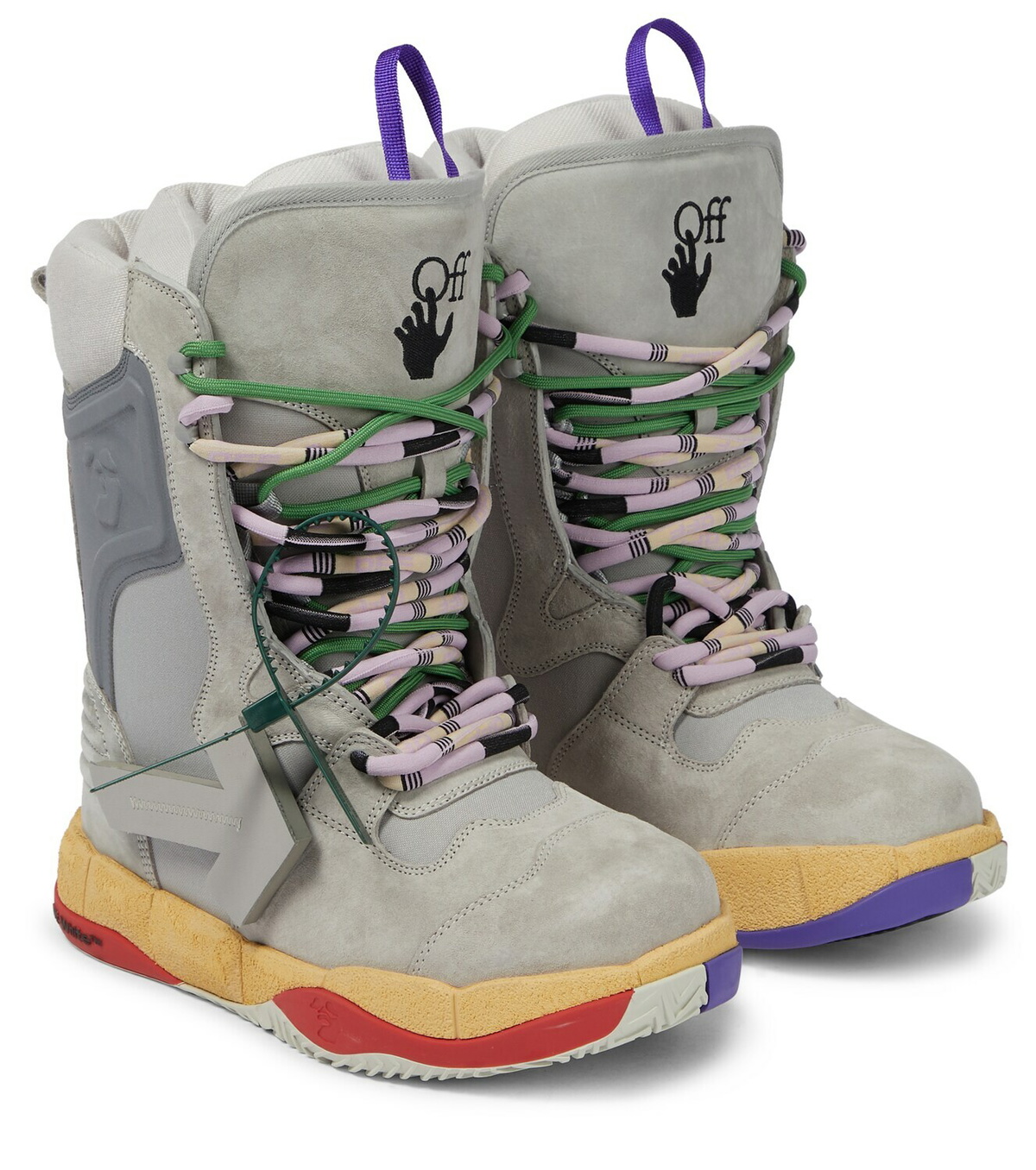 Off-White - High-top suede sneakers Off-White