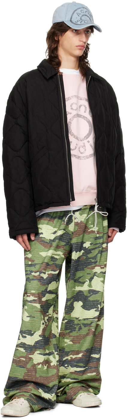 Acne Studios Black Padded Quilted Jacket Acne Studios