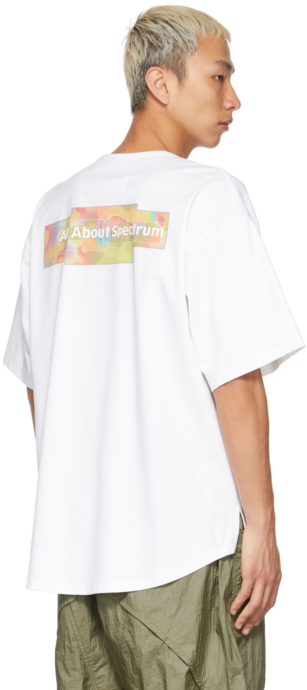 A. A. Spectrum White 'All About Spectrum' T-Shirt A. A. Spectrum