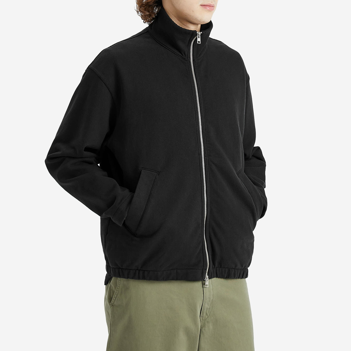 Norse Projects Men's Bjorn Relaxed Track Jacket in Black Norse Projects