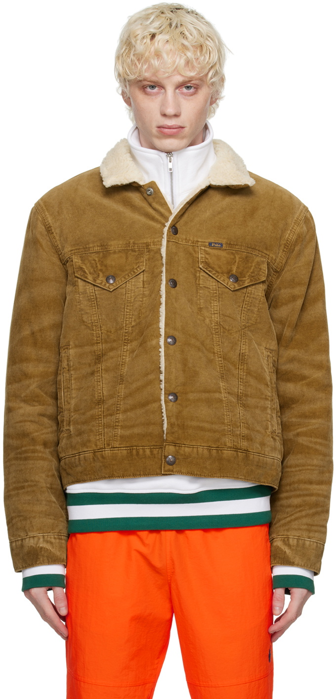 Polo Ralph Lauren Tan Trucker Jacket Polo Ralph Lauren