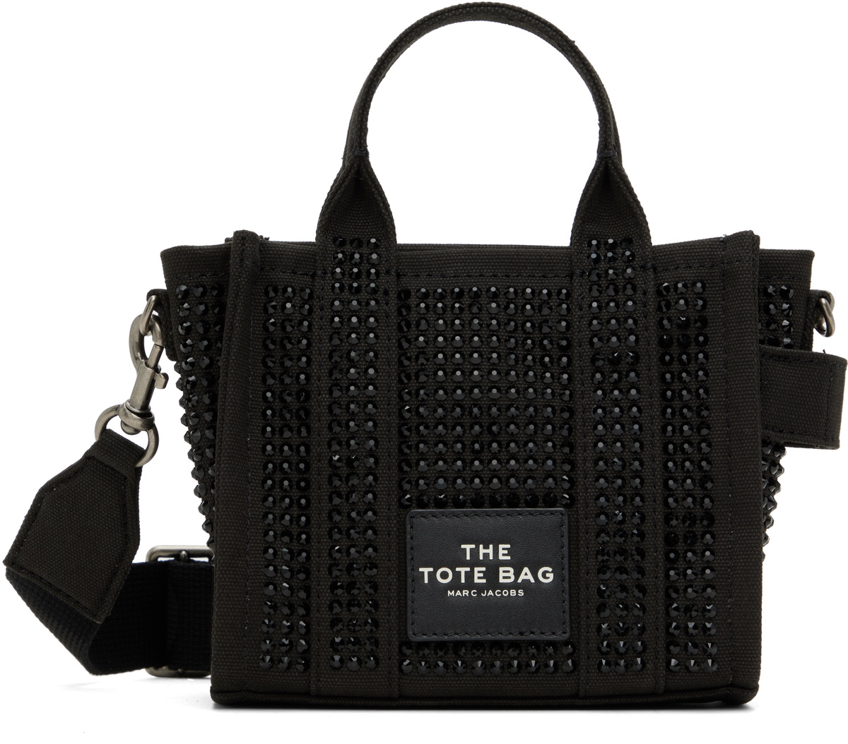 Marc Jacobs Black 'The Crystal Canvas Crossbody' Tote Marc Jacobs