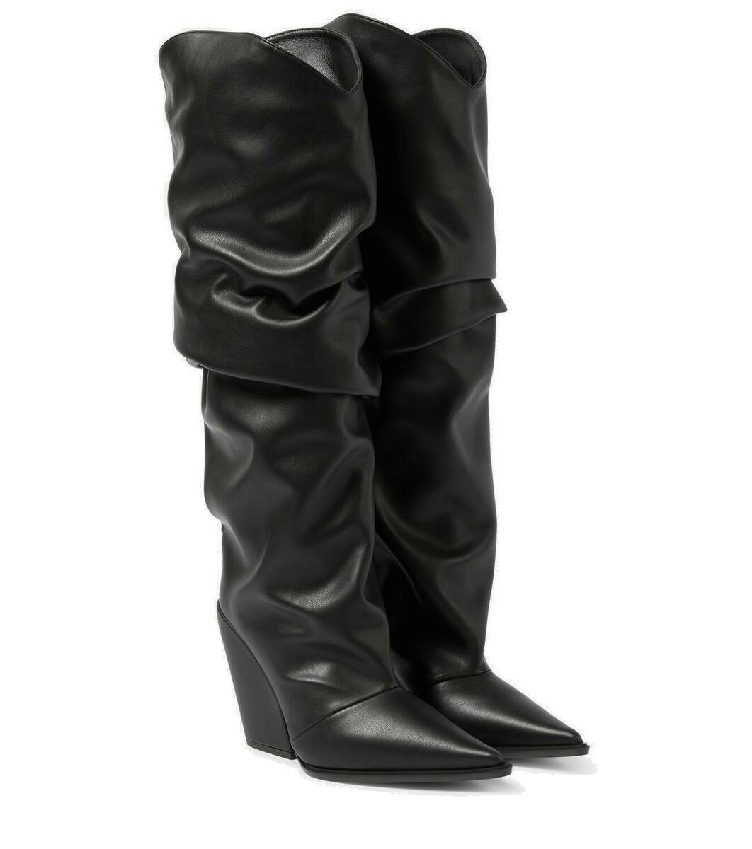 Alexandre Vauthier Faux leather knee-high boots Alexandre Vauthier