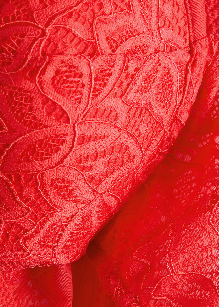 Wacoal Raffine Lace Plunge bra Red Wacoal