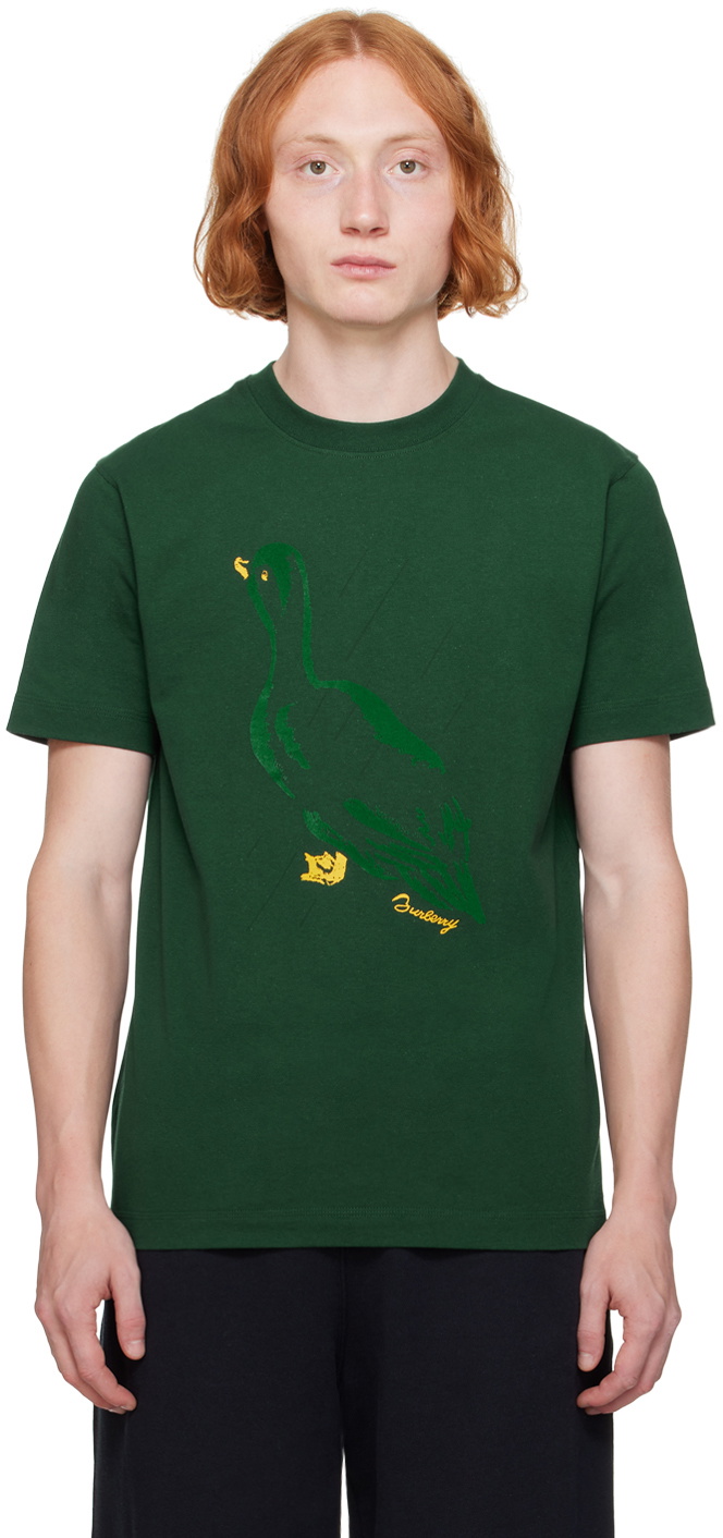 Burberry Green Duck T-Shirt Burberry