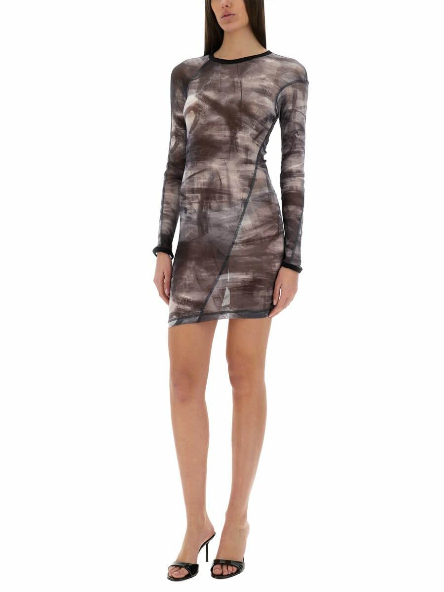 Helmut Lang scribble Twisted Dress Helmut Lang