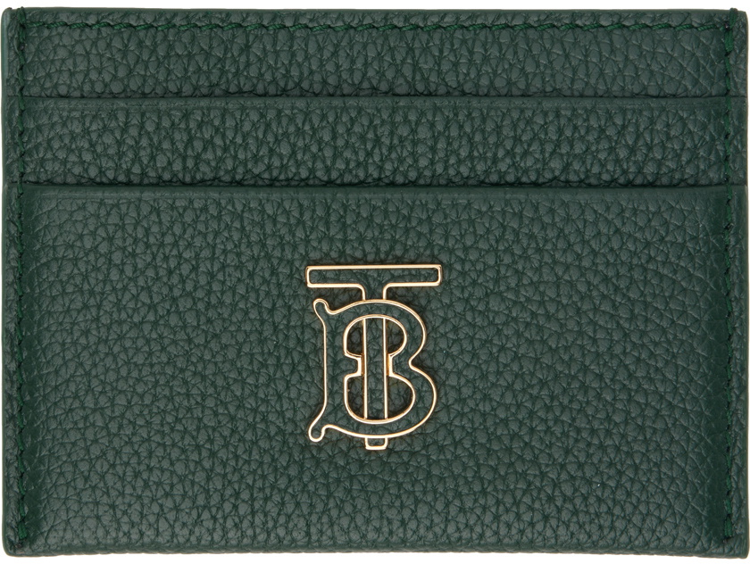 Burberry Green TB Card Holder Burberry