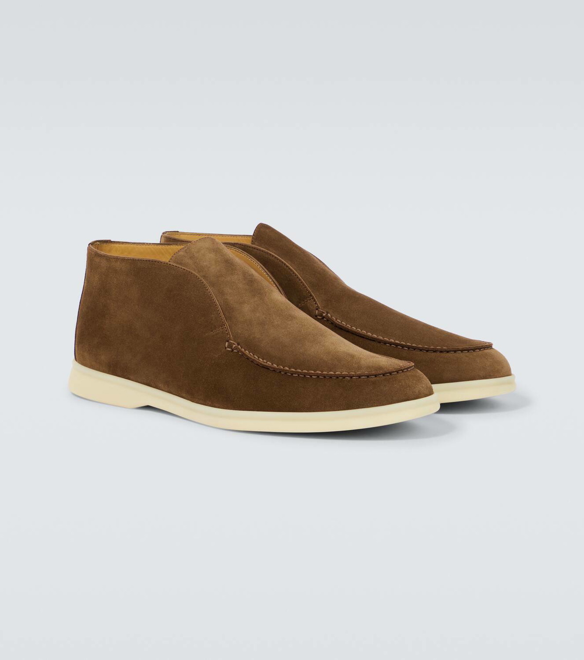 Loro Piana Open Walk suede ankle boots Loro Piana