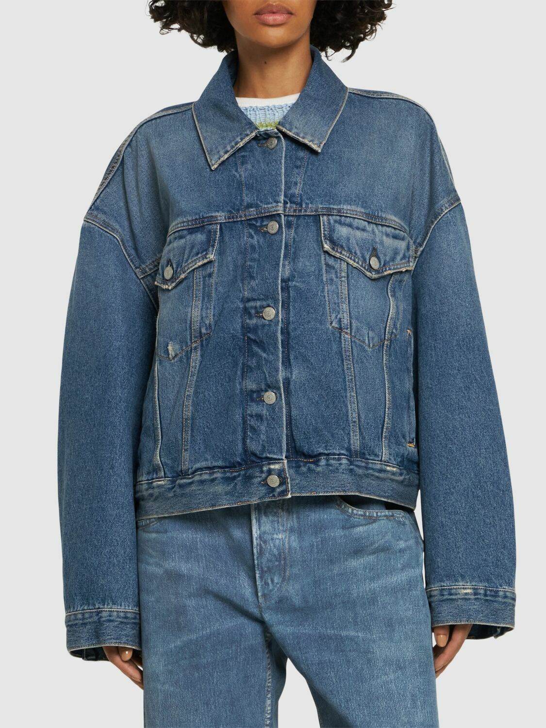 ACNE STUDIOS - Morris Oversize Cotton Denim Jacket Acne Studios
