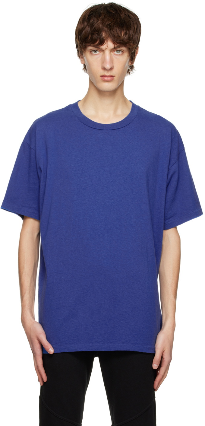 John Elliott Blue University T-Shirt John Elliott