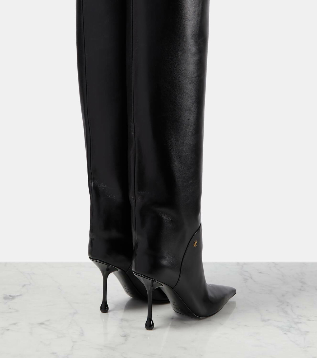 Jimmy Choo Cycas 95 leather over-the-knee boots Jimmy Choo