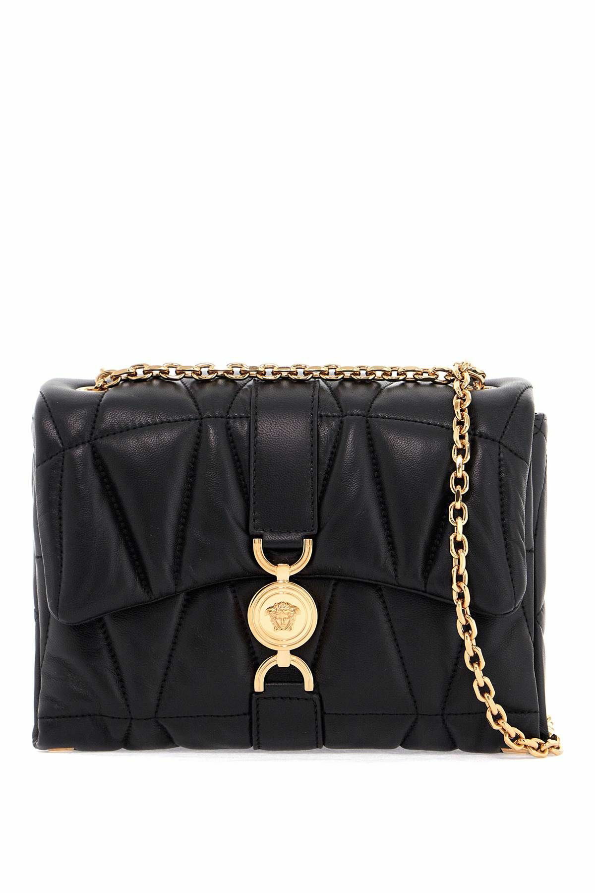 VERSACE quilted shoulder bag kleio Black Versace