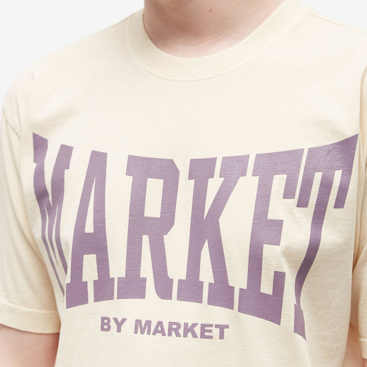 MARKET Men's Persistent Logo T-Shirt in Ecru MARKET