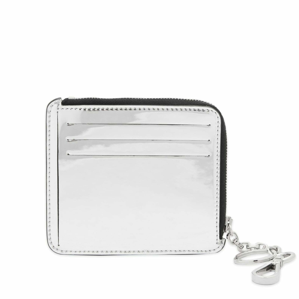 Acne Studios Women's Logo Wallet in Silver Acne Studios