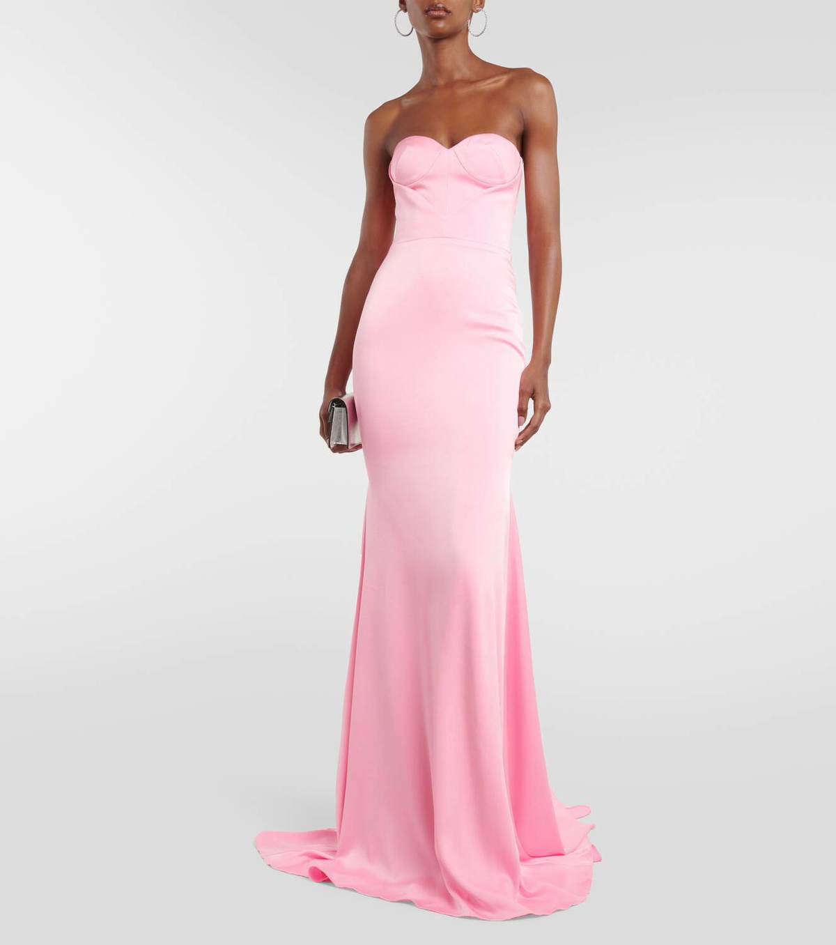 Alex Perry Barkley strapless satin crêpe gown Alex Perry