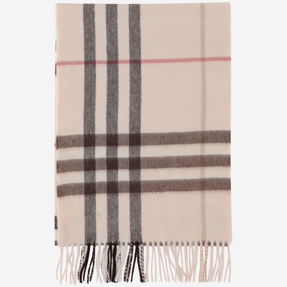 Burberry Cashmere Scarf With Check Pattern Burberry