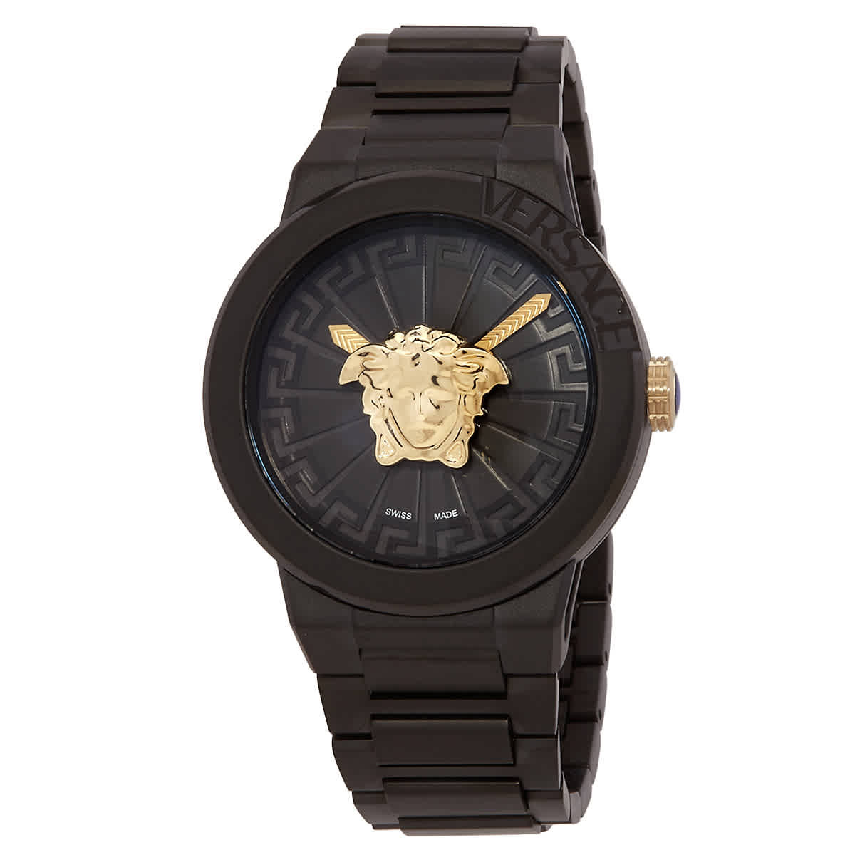 Versace Medusa Infinite Quartz Black Dial Ladies Watch VE3F00622 Versace