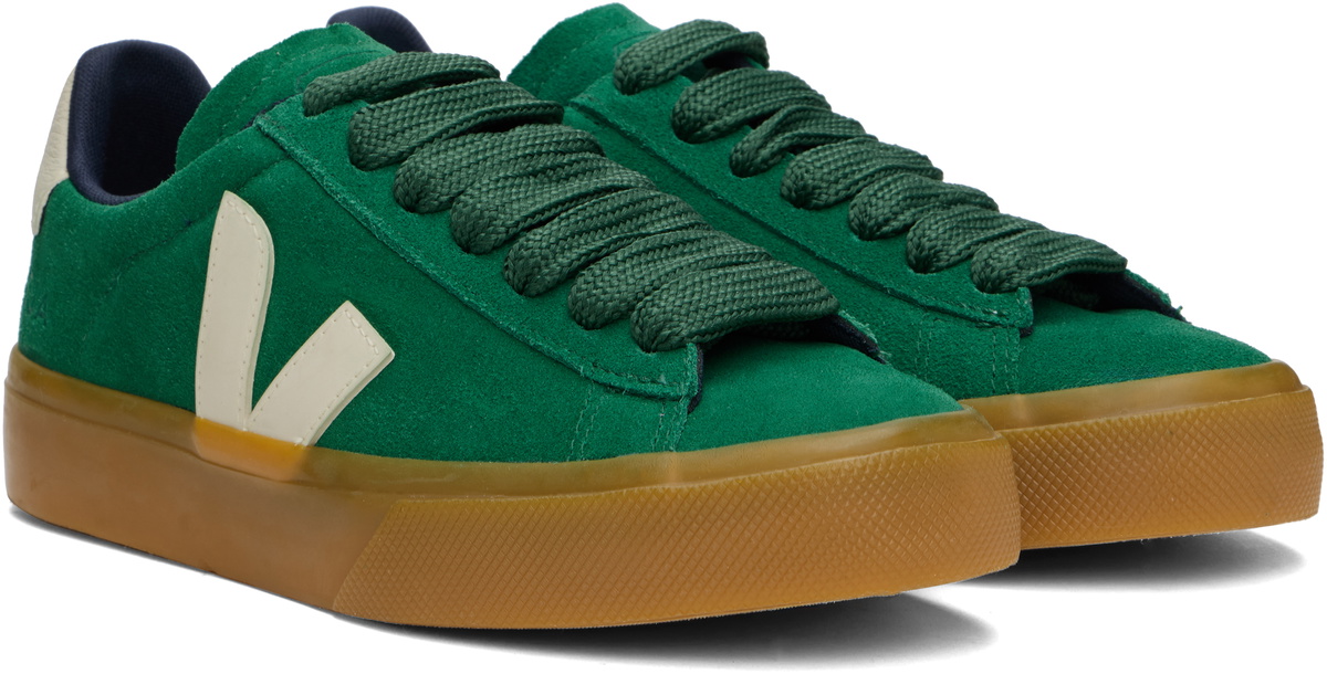 VEJA Green Campo Bold Suede Sneakers VEJA