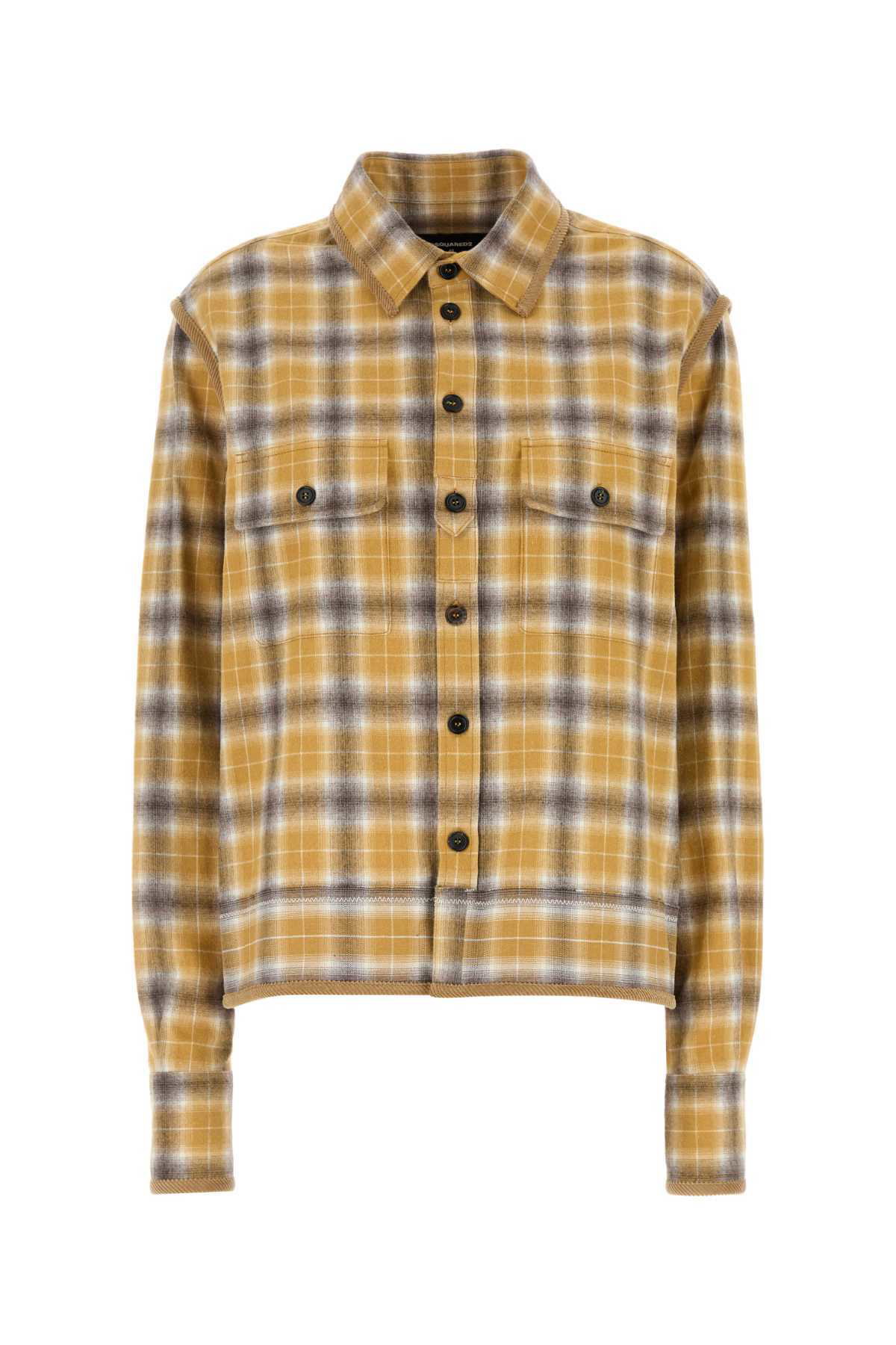 Dsquared2 Embroidered Flannel Shirt Dsquared2