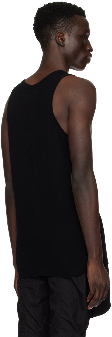 Julius Black Raw Edge Tank Top Julius