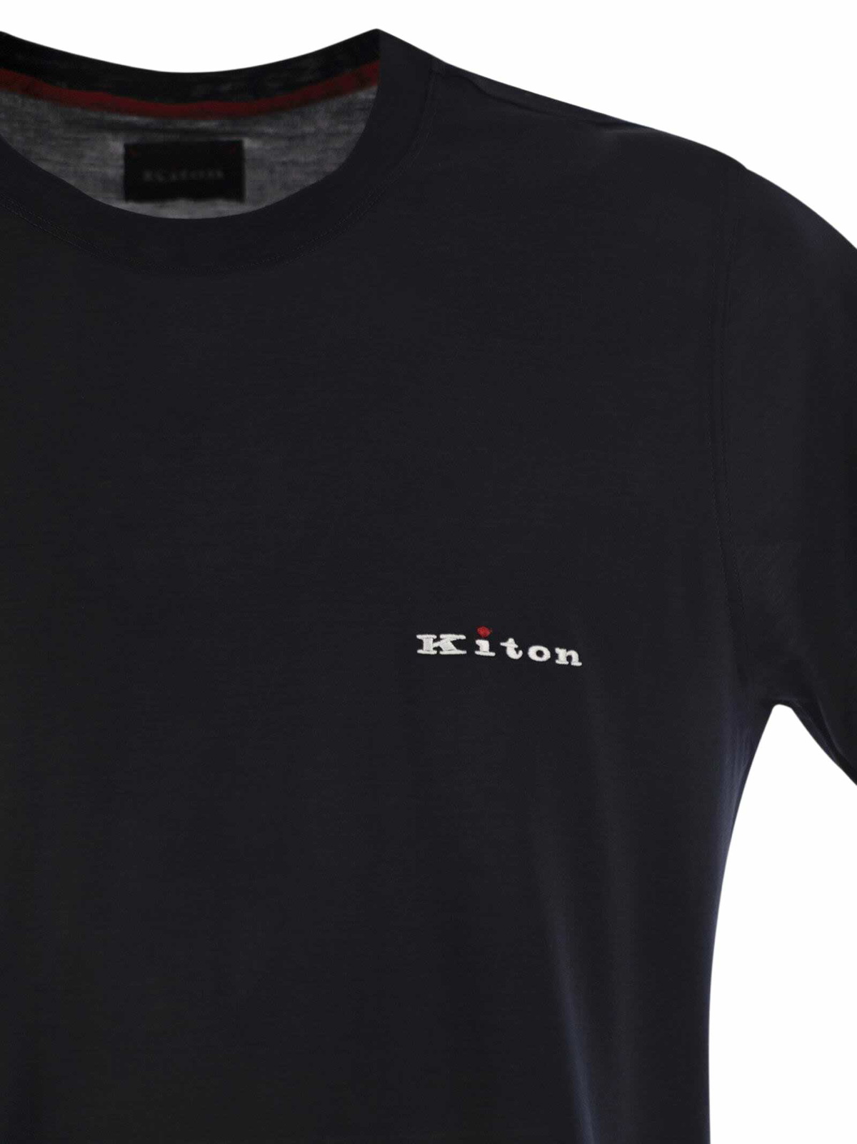 Kiton Cotton T-shirt With Logo Kiton