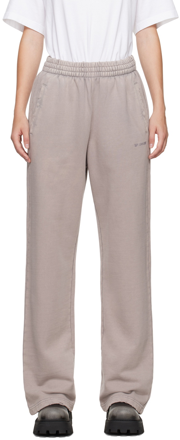 We11done Pink Subtle Distressed Sweatpants We11done