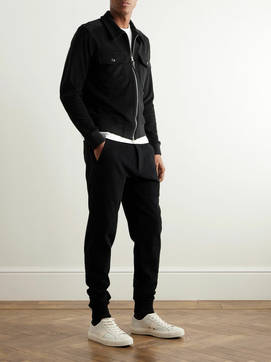 TOM FORD - Cotton-Terry Jacket - Black TOM FORD