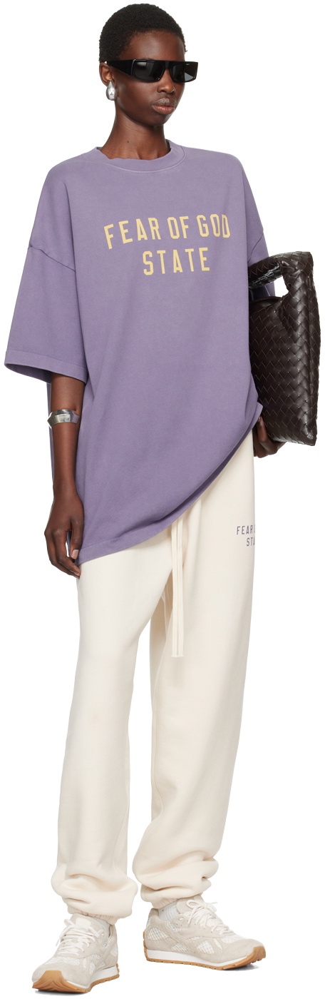 Fear of God ESSENTIALS Purple Crewneck T-shirt Fear Of God Essentials