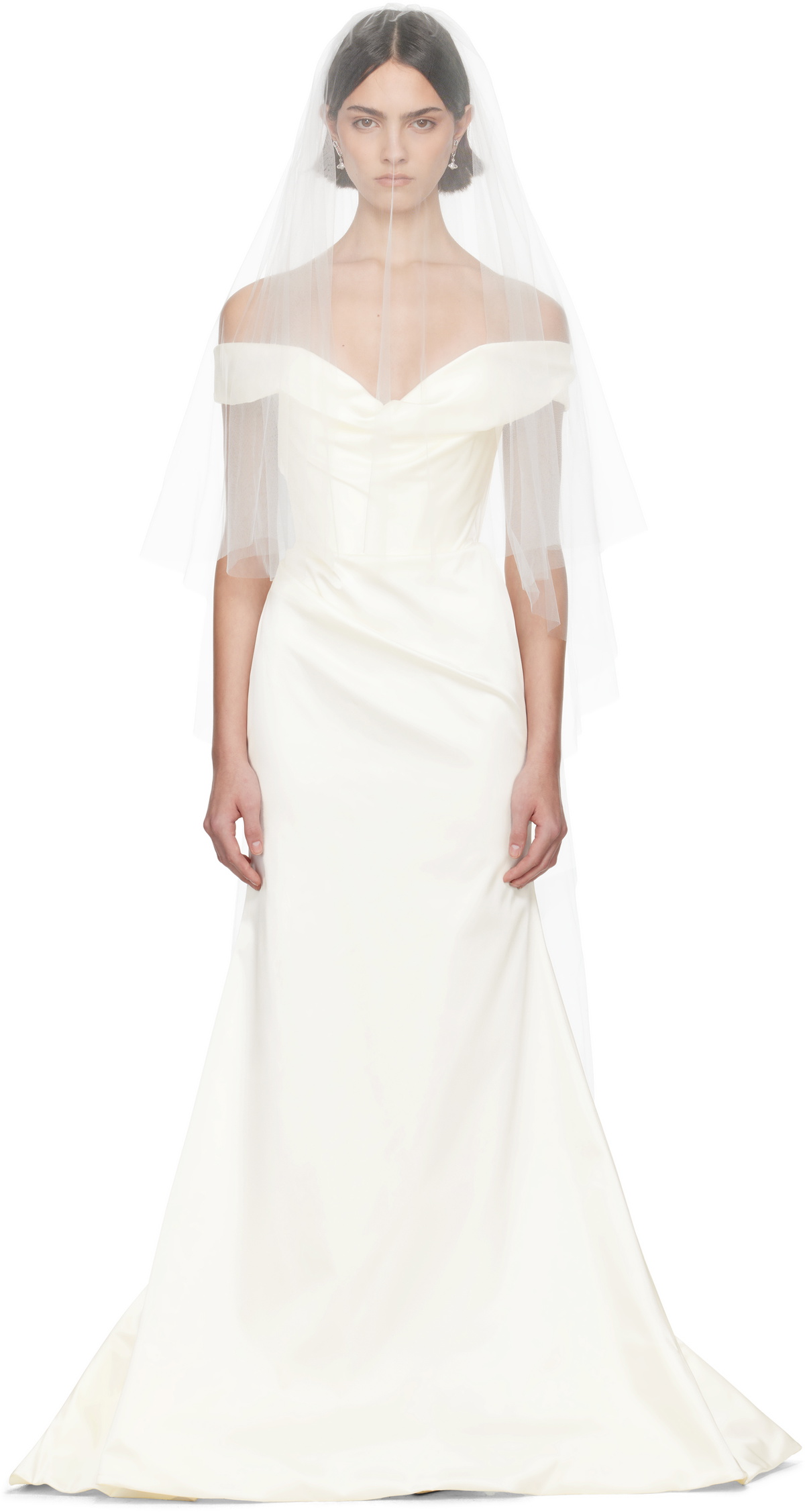 Vivienne Westwood SSENSE Bridal Capsule Classic Ballerina Veil Vivienne ...