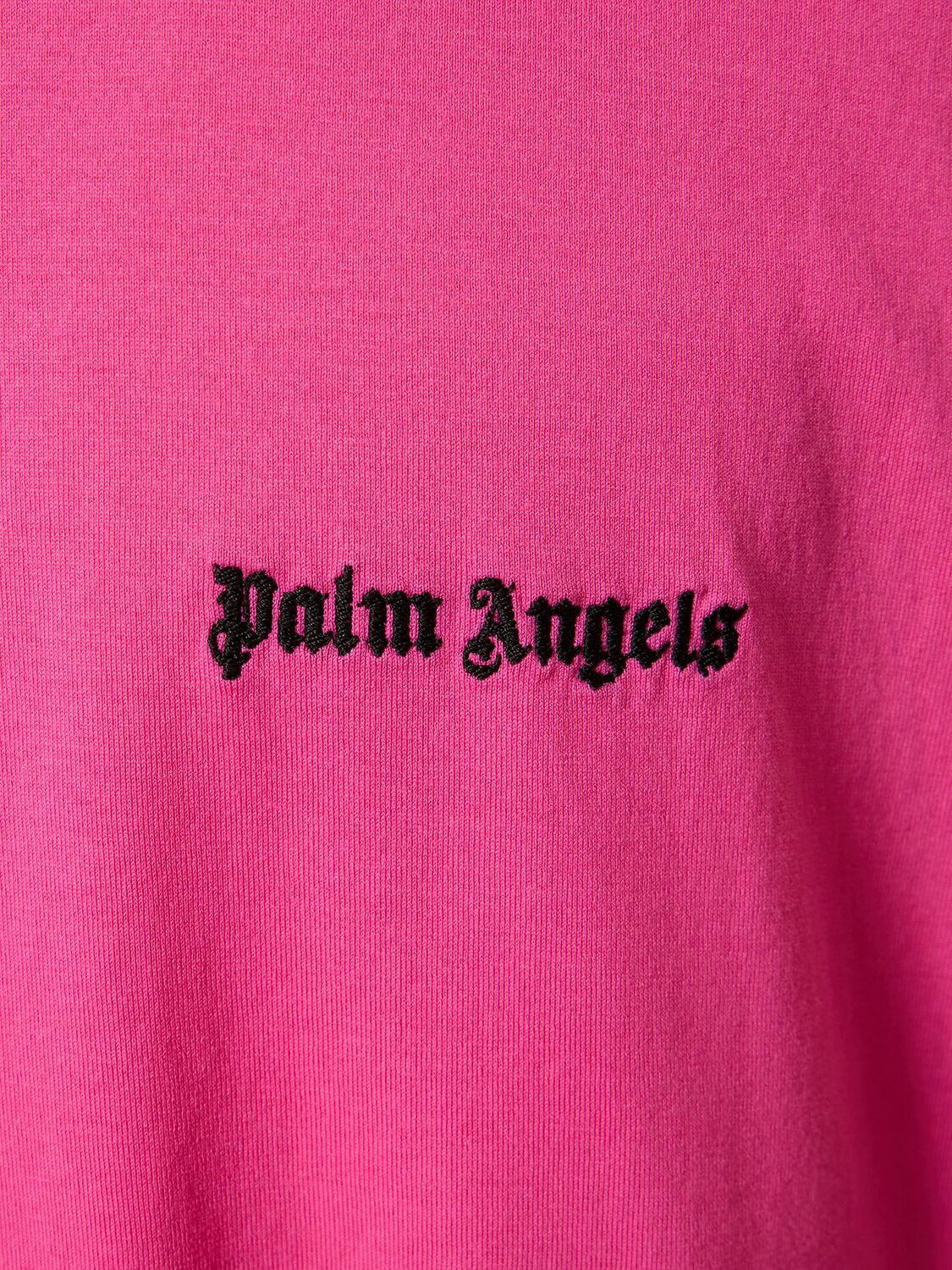 PALM ANGELS Oversized Cotton T-shirt with logo Palm Angels
