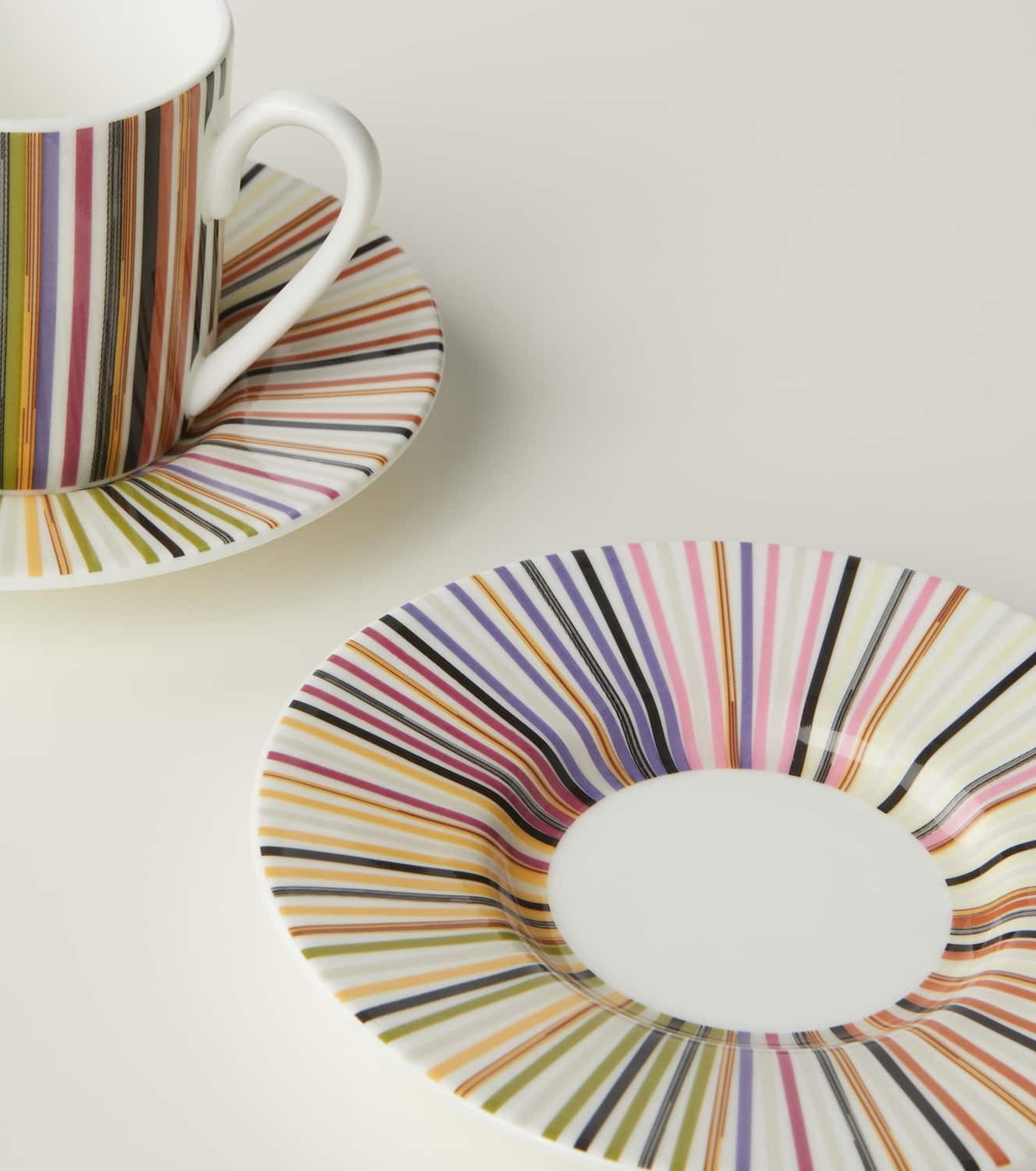 Missoni Stripes Jenkins set of 2 espresso cups and saucers Missoni