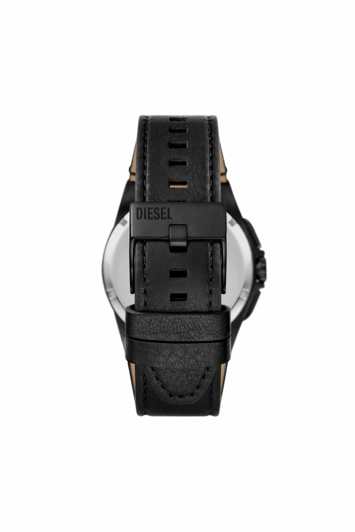 Diesel Framed black leather watch - Timeframes Mens in Black Diesel