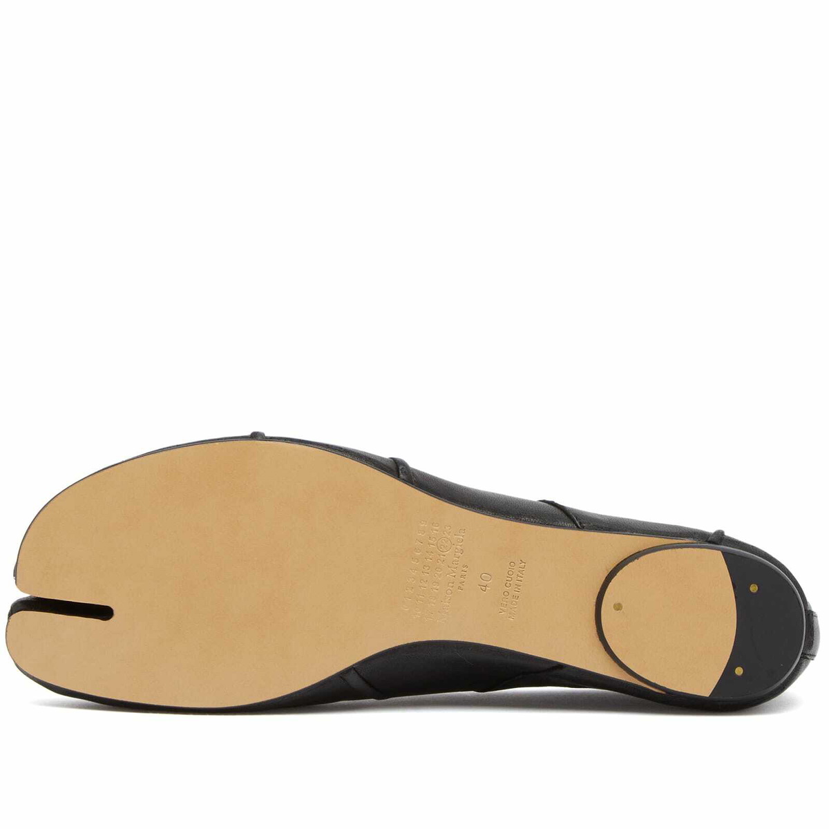 Maison Margiela Women's Tabi Ballerina Shoes in Black Maison Margiela