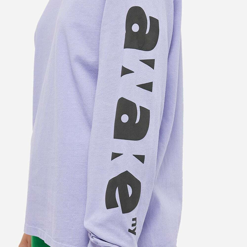 Awake NY Women's Long Sleeve Block Out Logo T-Shirt in Lavender Awake NY