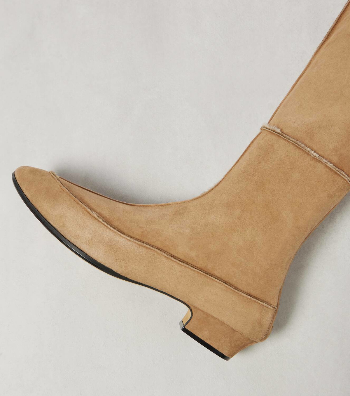 The Row Awar suede over-the-knee boots The Row