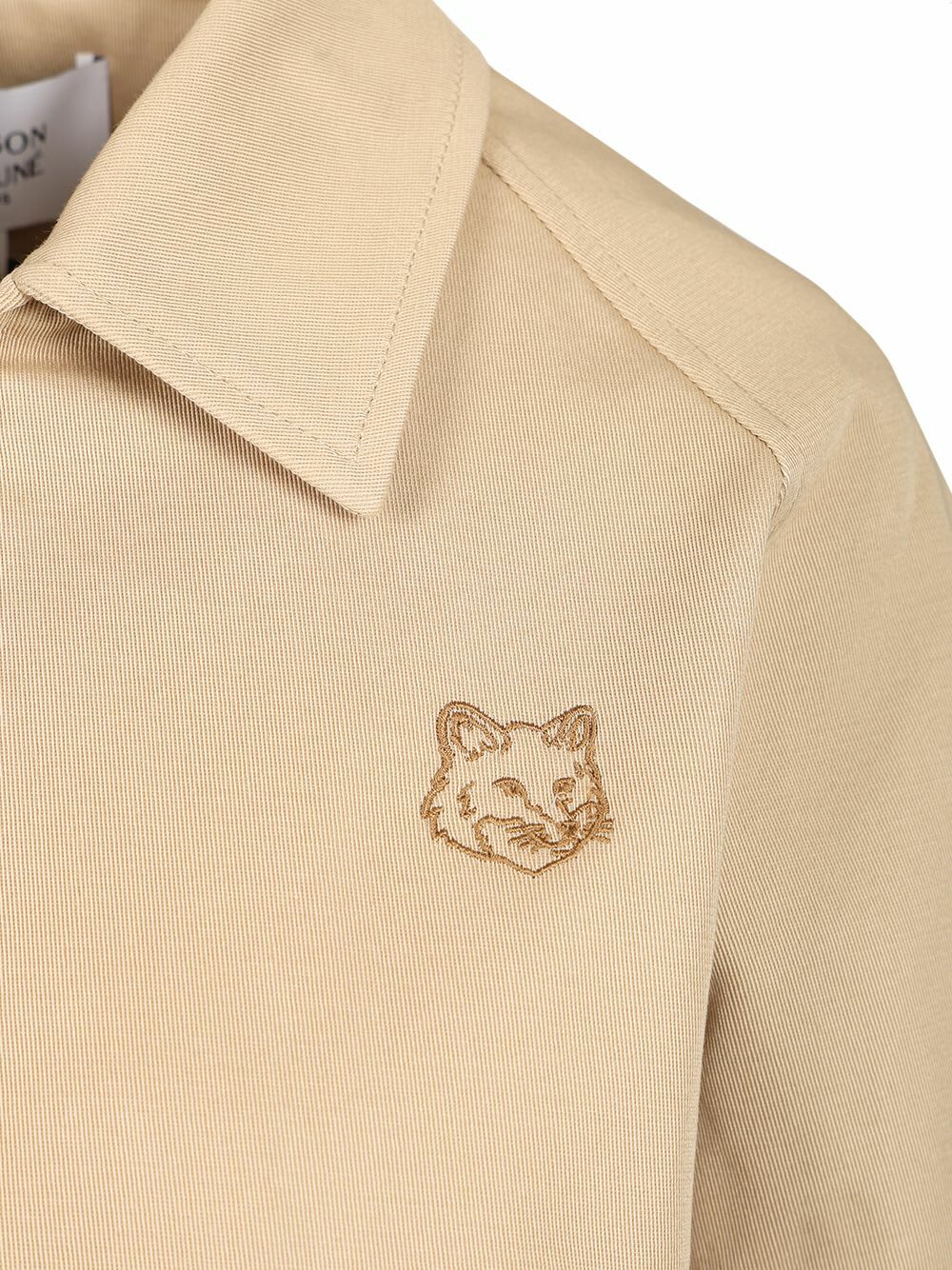 Maison Kitsuné Short Jacket With Shirt Collar Maison Kitsune