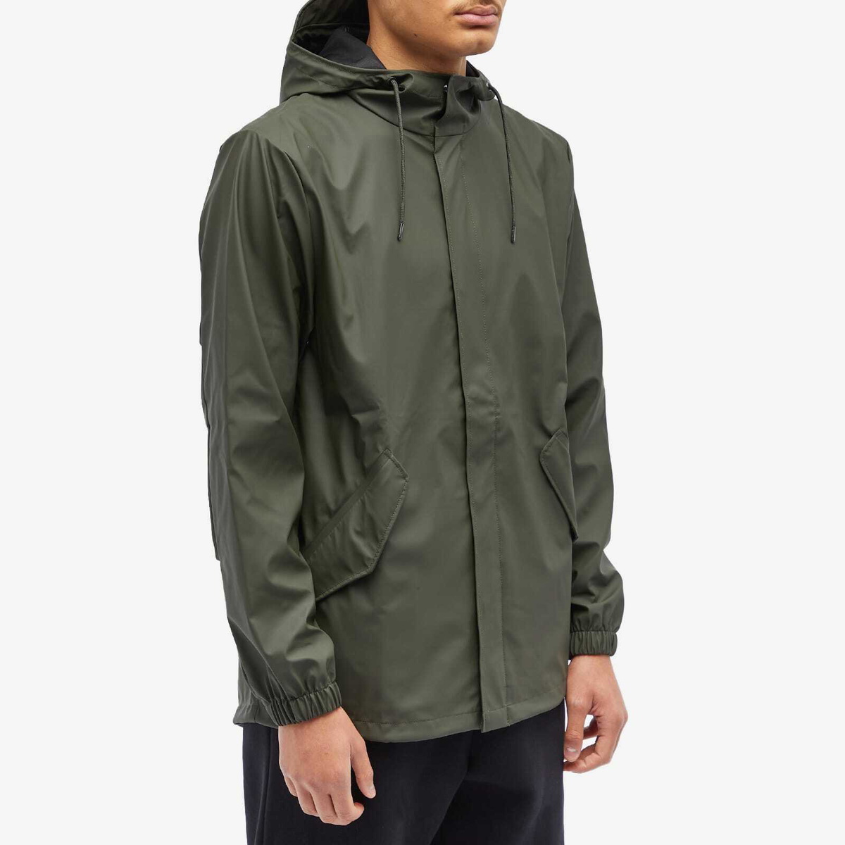 Rains Men's Fishtail Jacket in Green Rains